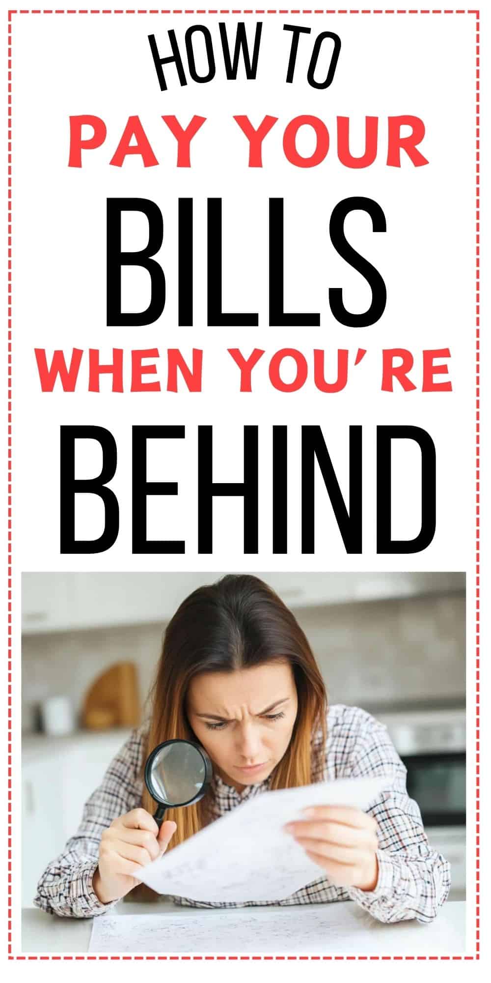 How to Budget When You are Behind on Bills
